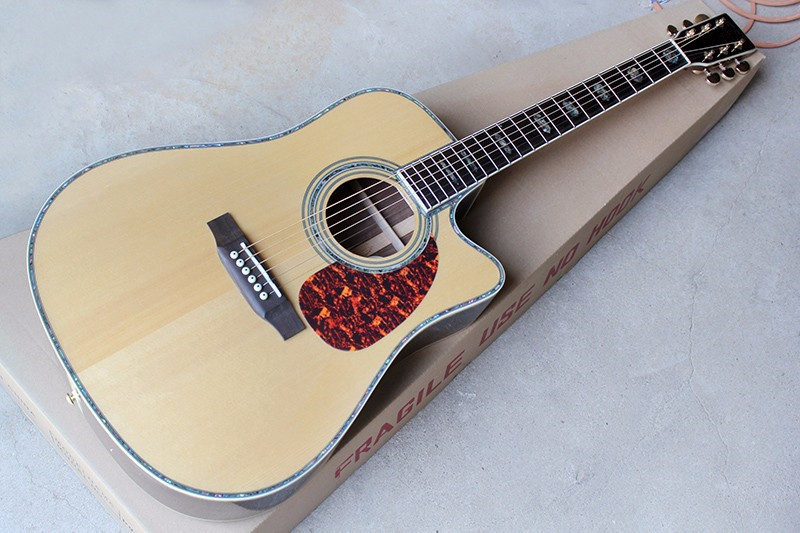 Custom 41' 20 frets 45 corps coupé Guitare acoustique avec haut solide ...